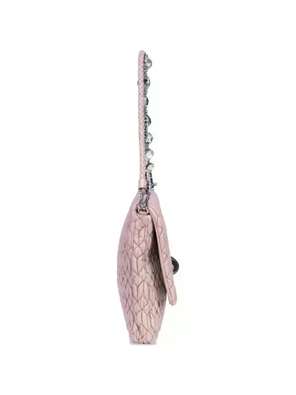 Miu Miu Crystal-embellished Quilted Shoulder Bag