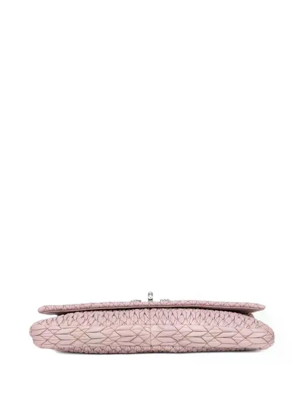 Miu Miu Crystal-embellished Quilted Shoulder Bag