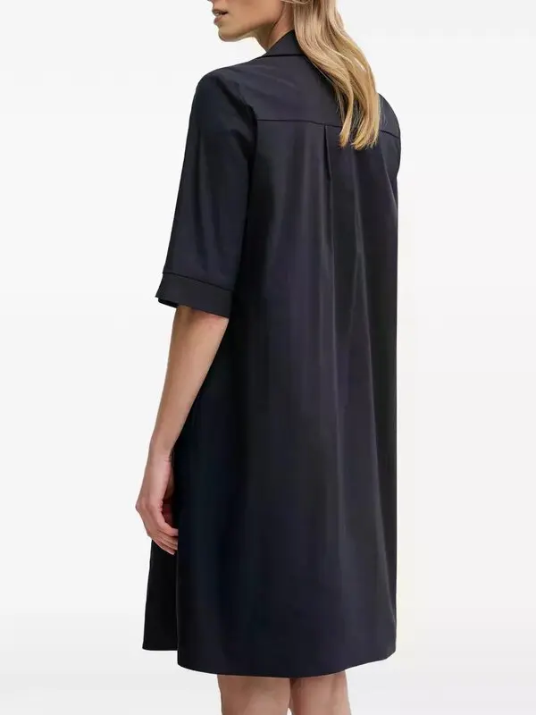 strapless open back dress Joseph Ribkoff- Silky Knit Fit and Flare Dress with Chiffon