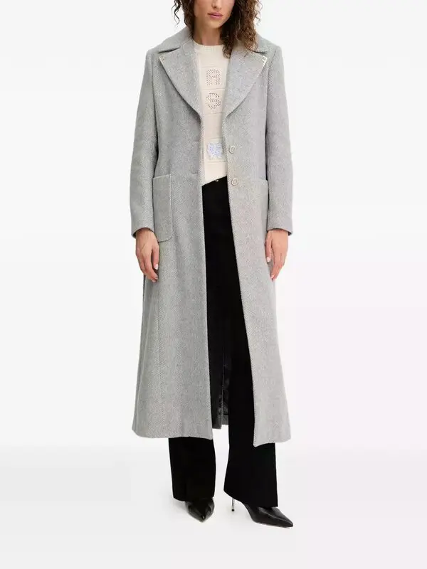 FRACOMINA Herringbone-pattern Belted Coat