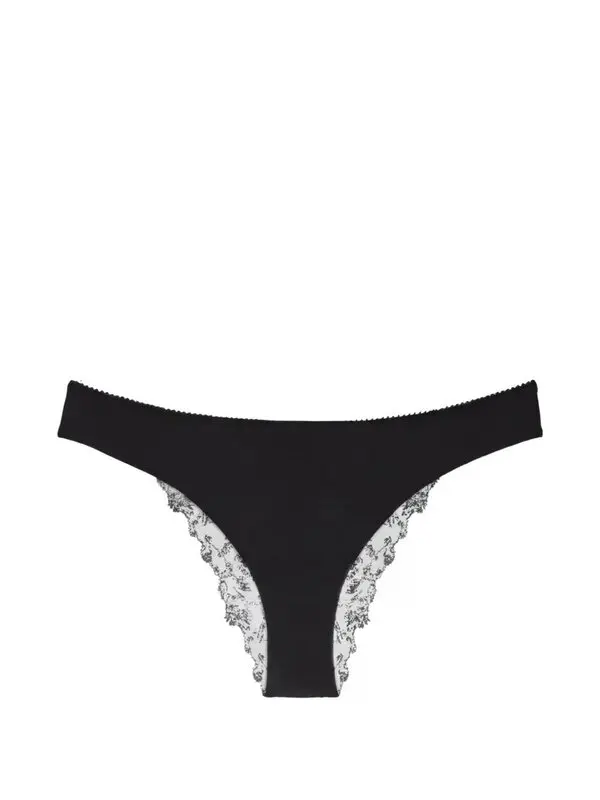 La Perla Lace-panel Briefs - Black