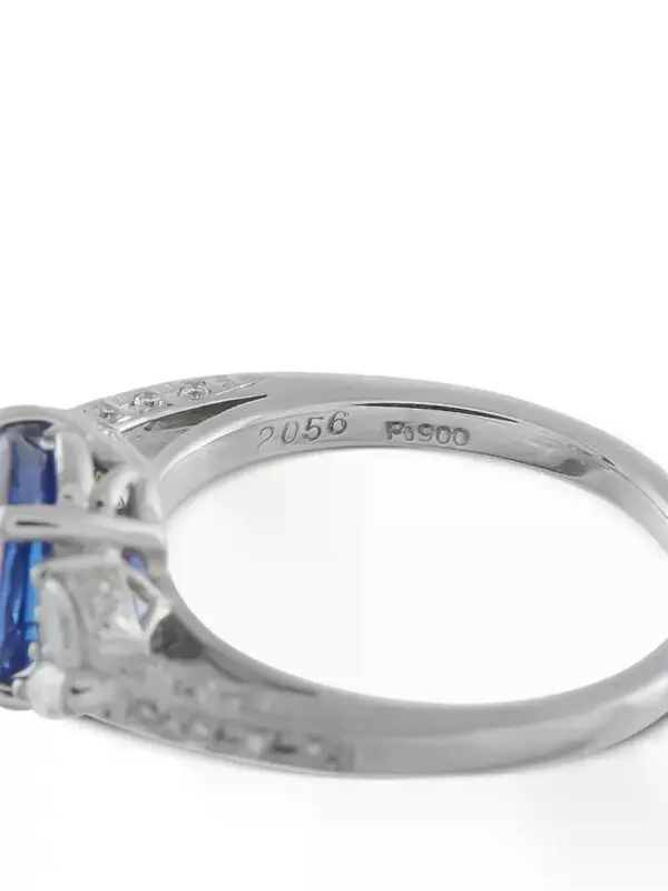 LB EXCLUSIVE Sapphire And Diamond Platinum Ring