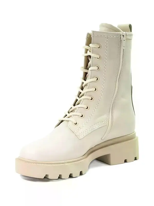 Gabor Leather Lace-up Boots - Neutrals