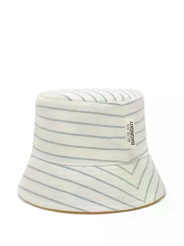 Ruslan Baginskiy Striped Label Bucket Hat