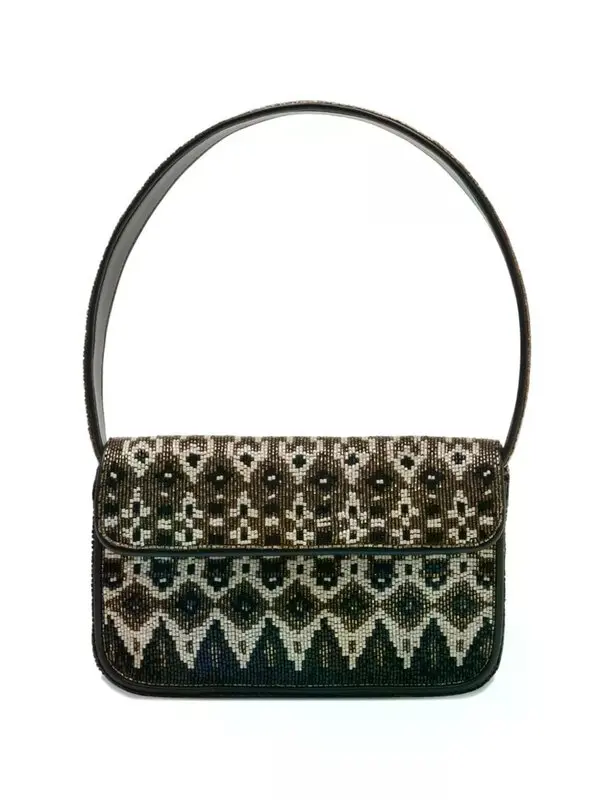 Staud Tommy Beaded Shoulder Bag - Brown