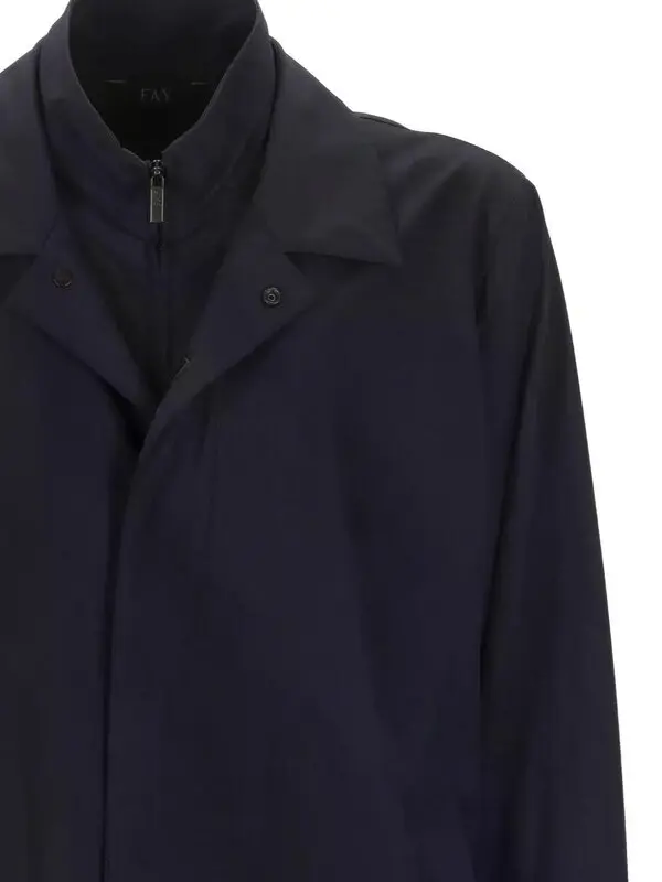 FAY Long-sleeve Coat - Blue
