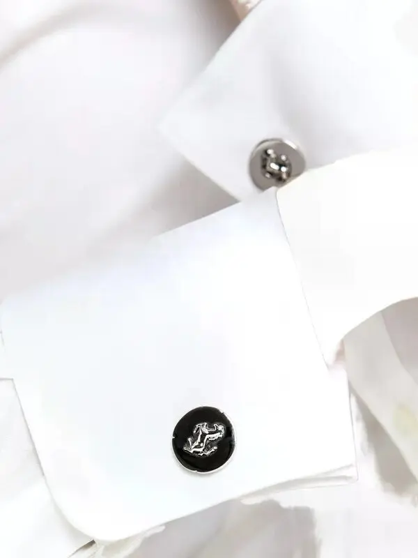 Mateo Stallion Coin Cufflinks - Silver