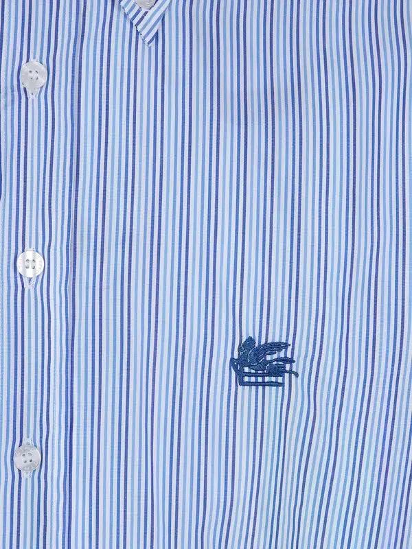 Etro Striped Buttoned Shirt - Blue