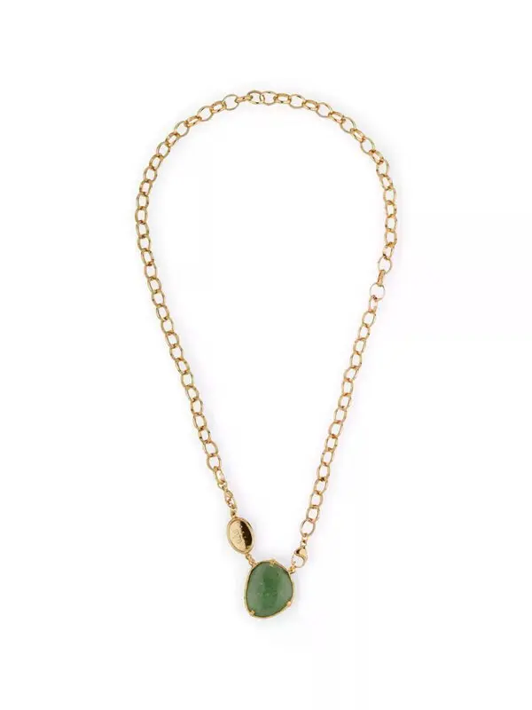 Gas Bijoux Billy Stone Chain Necklace - Gold
