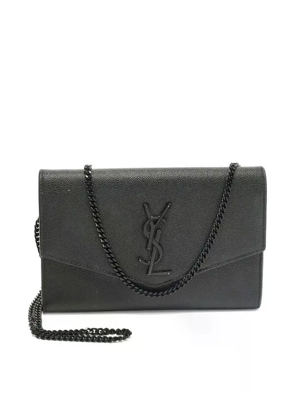 Saint Laurent Grained Envelope Crossbody Bag