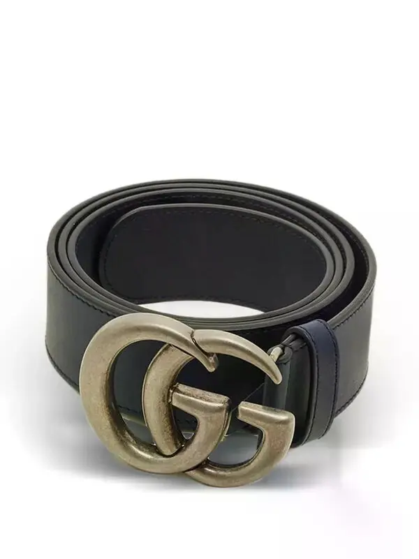 Gucci Gg Marmont Leather Belt - Blue