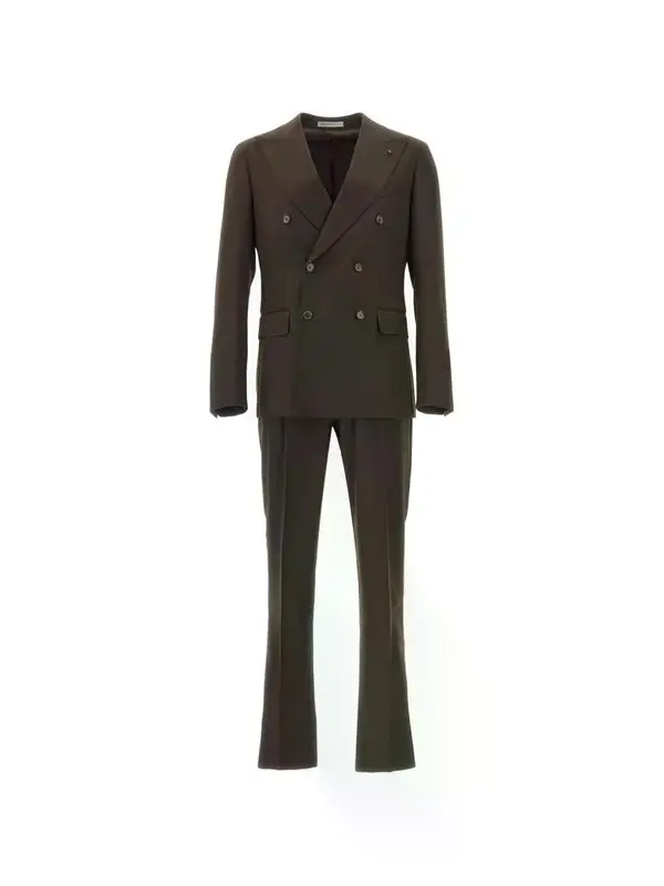 Corneliani Double-breasted Suit - Brown