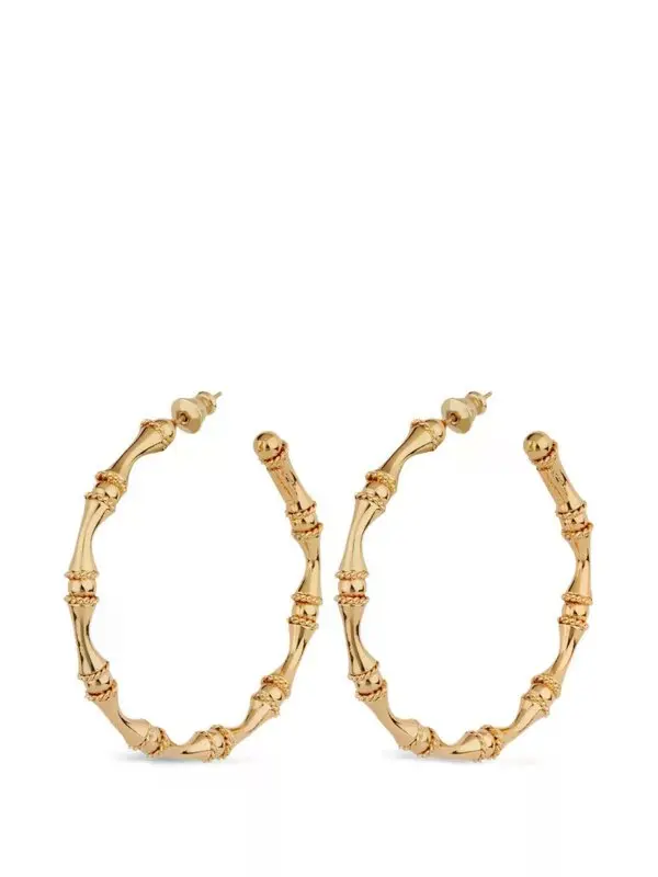 Gas Bijoux Tone Hoop Earrings - Gold