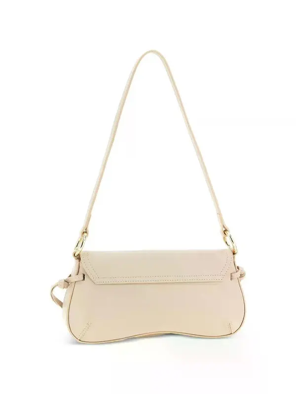 TWINSET Embossed Leather Shoulder Bag