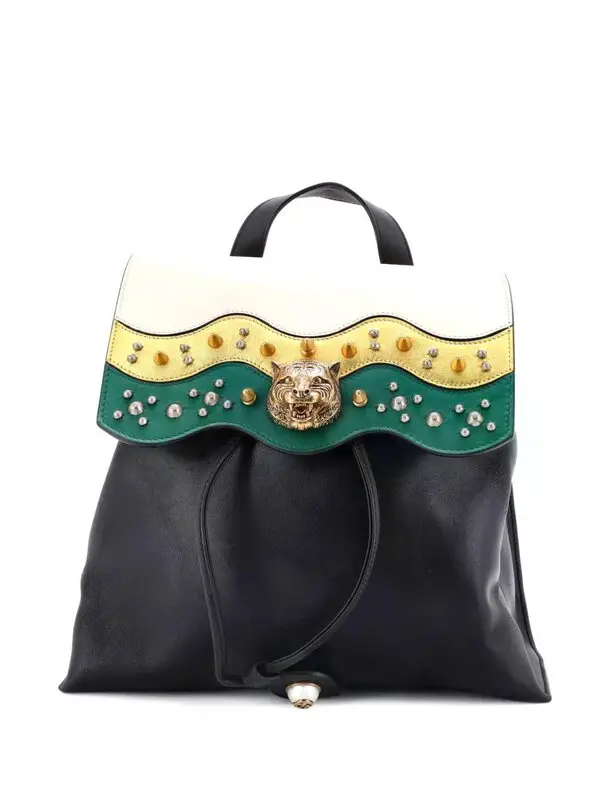 Gucci Animalier Malin Studded Leather Medium Backpack