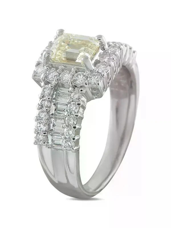 LB EXCLUSIVE Diamond Platinum Ring - Silver