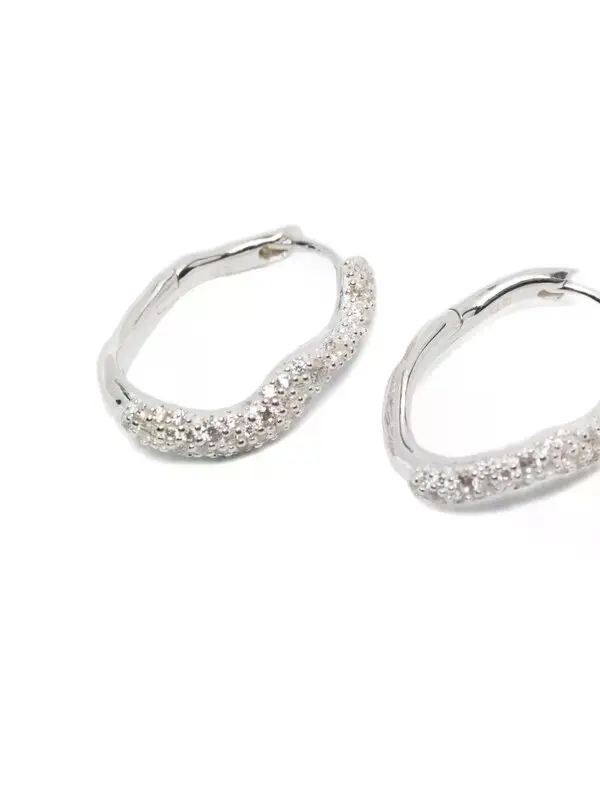 MISSOMA Molten Embellished Hoop Earrings