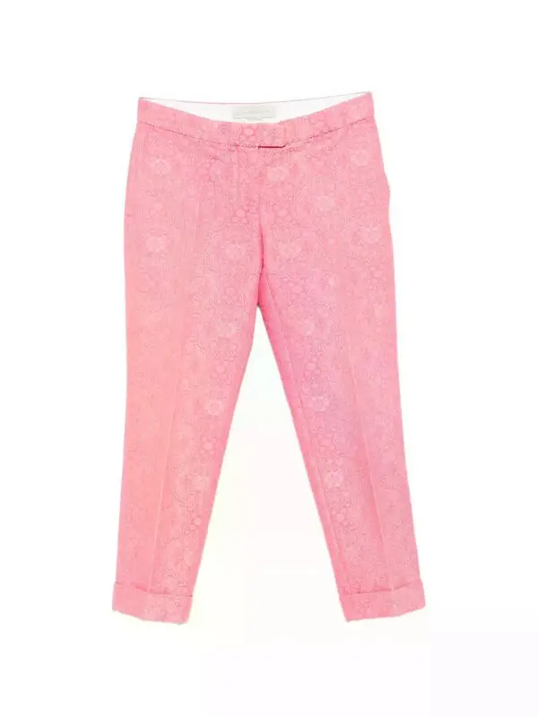Stella McCartney Floral Print Zip-concealed Pocket Trousers