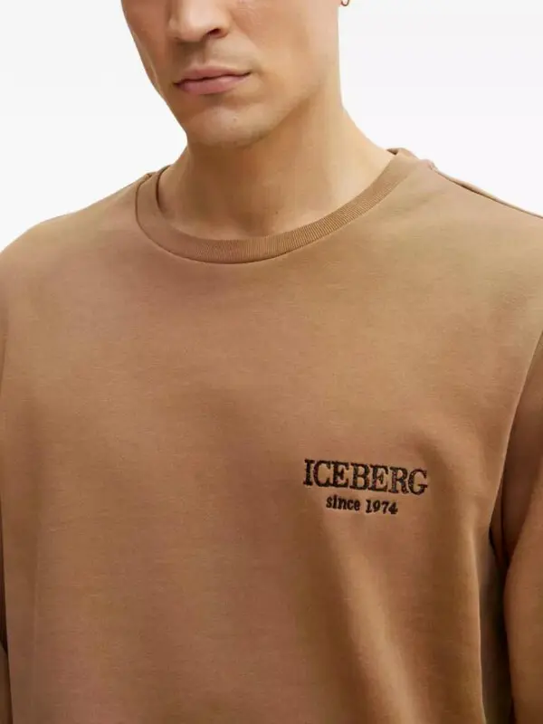 Iceberg Logo Crew-neck Sweatshirt