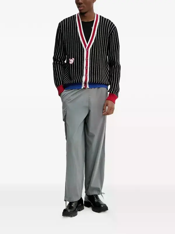 INBETWEENERS Striped Appliqué Cardigan