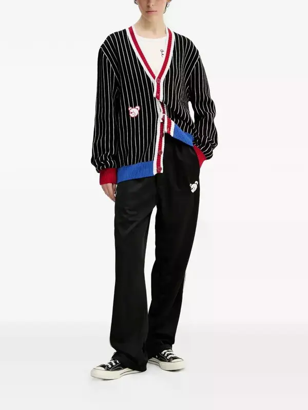 INBETWEENERS Striped Appliqué Cardigan
