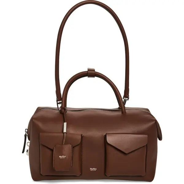 Max Mara Bowler Leather Satchel - Brown
