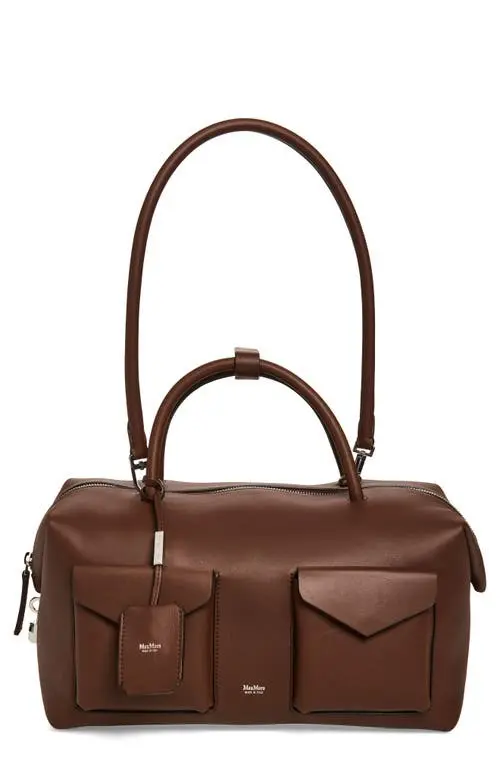 Max Mara Bowler Leather Satchel - Brown