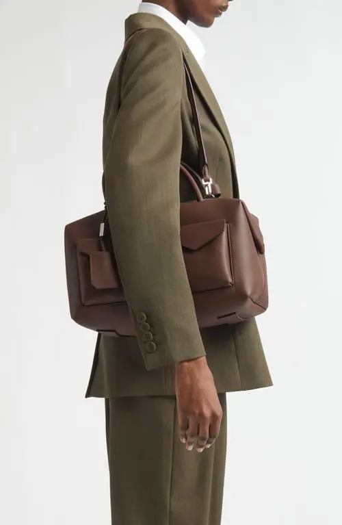 Max Mara Bowler Leather Satchel - Brown