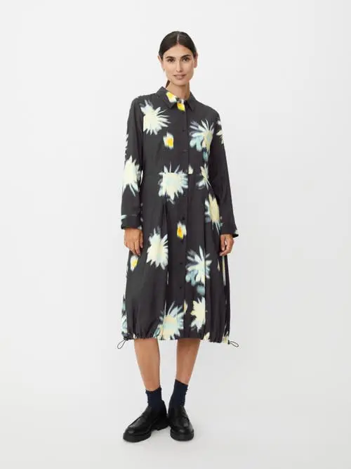 MASAI COPENHAGEN Long Sleeve Printed Midi Dress