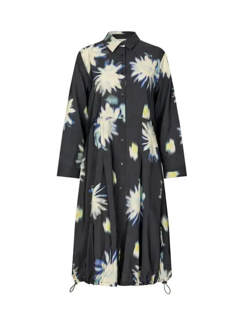 MASAI COPENHAGEN Long Sleeve Printed Midi Dress