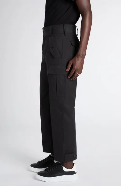 Alexander McQueen Straight-leg Cotton Cargo Pants