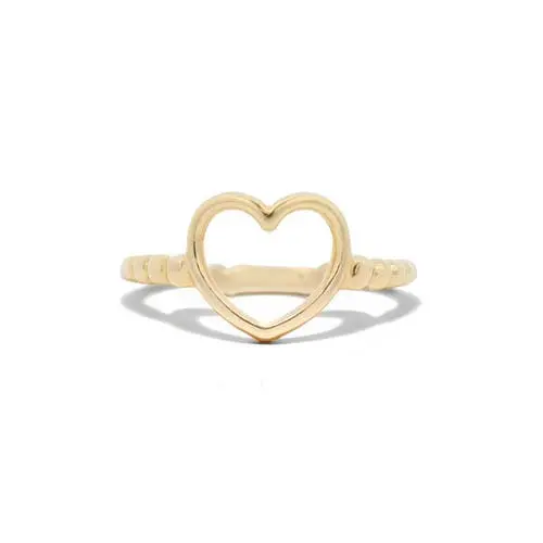 THE LOVERY FINE JEWELRY 14k Open Heart Ring - Yellow Gold
