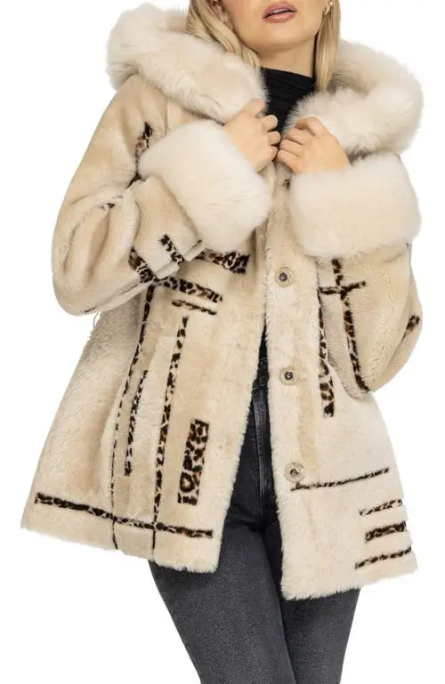 Gorski Reversible Genuine Shearling Parka With Cuffs