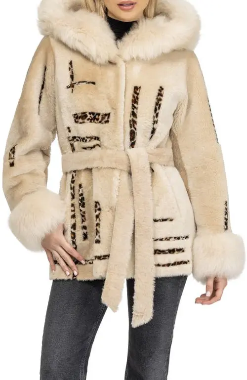 Gorski Reversible Genuine Shearling Parka With Cuffs
