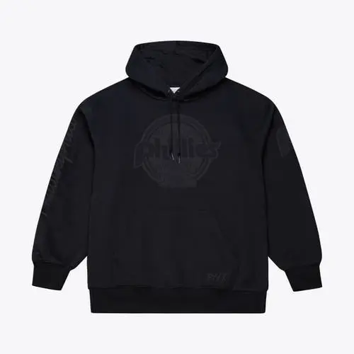 Mitchell & Ness Philadelphia Phillies Phantom Fleece Hoodie - Black