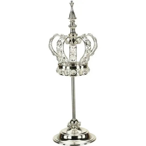MARK ROBERTS Jeweled Pedestal Crown - Silver