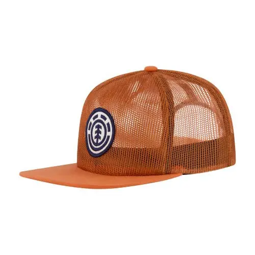 ELEMENT Low Profile Mesh Crown Cap With Embroidered Patch Logo - Coral