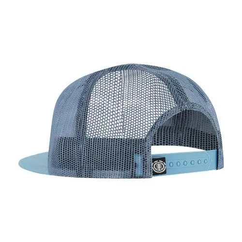 ELEMENT Low Profile Mesh Crown Cap With Embroidered Patch Logo - Light Blue