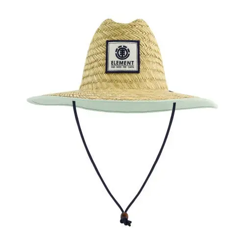 ELEMENT Woven Seagrass Lifeguard Hat With Chin Cord - Blue