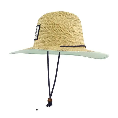 ELEMENT Woven Seagrass Lifeguard Hat With Chin Cord - Blue