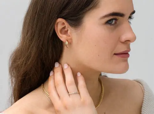 SARA PATINO White Topaz Tennis Necklace