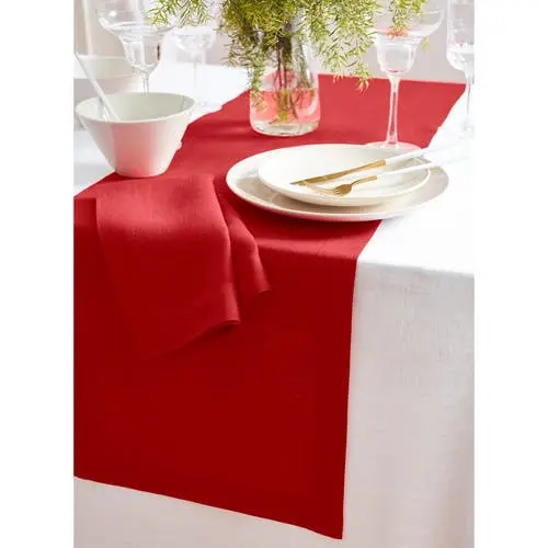 Solino Home Linen Table Runnersonoma - Red