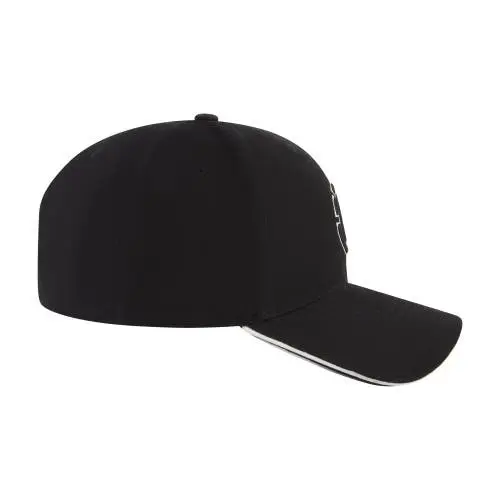ELEMENT Stretch Fit 6-panel Cap With Curved Visor - Black
