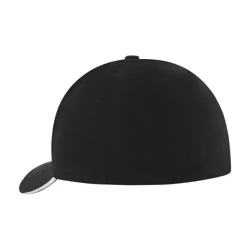 ELEMENT Stretch Fit 6-panel Cap With Curved Visor - Black