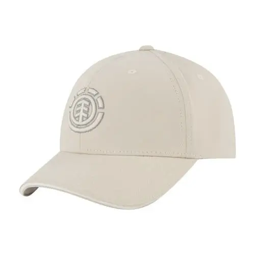 ELEMENT Stretch Fit 6-panel Cap With Curved Visor - Cream