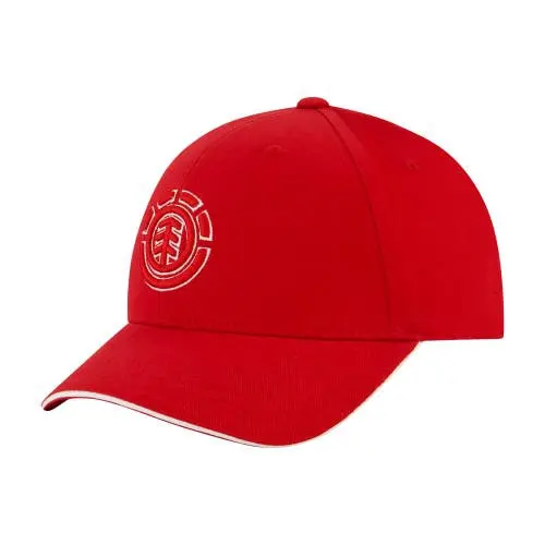 ELEMENT Stretch Fit 6-panel Cap With Curved Visor - Red