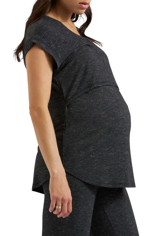 RIPE MATERNITY Dreamy Nursing Tee - Granite