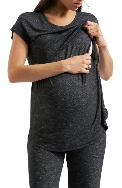 RIPE MATERNITY Dreamy Nursing Tee - Granite