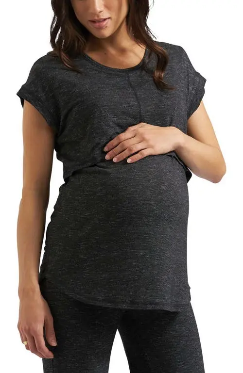 RIPE MATERNITY Dreamy Nursing Tee - Granite
