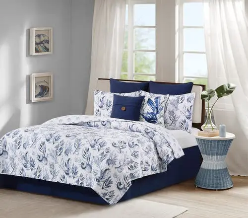 C&F HOME Midnight Lagoon Quilt Set Bedding Collection - Blue